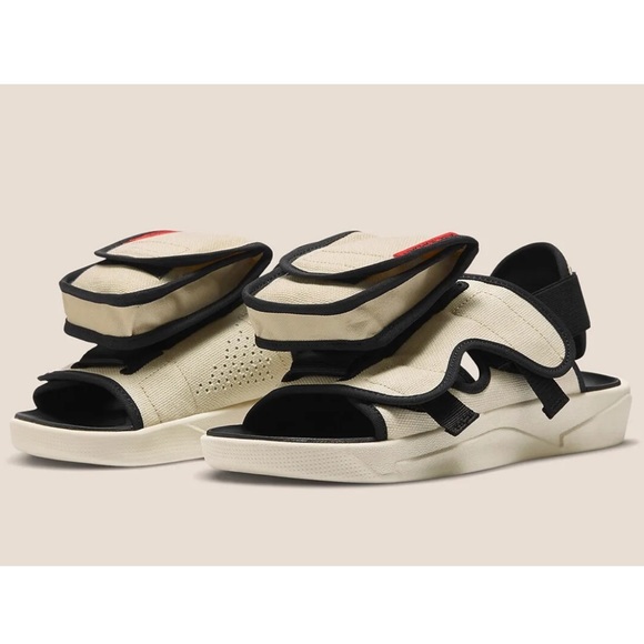 Jordan | Shoes | Jordan Ls Mens Slide Sandals Blackuniversity Redwhite ...